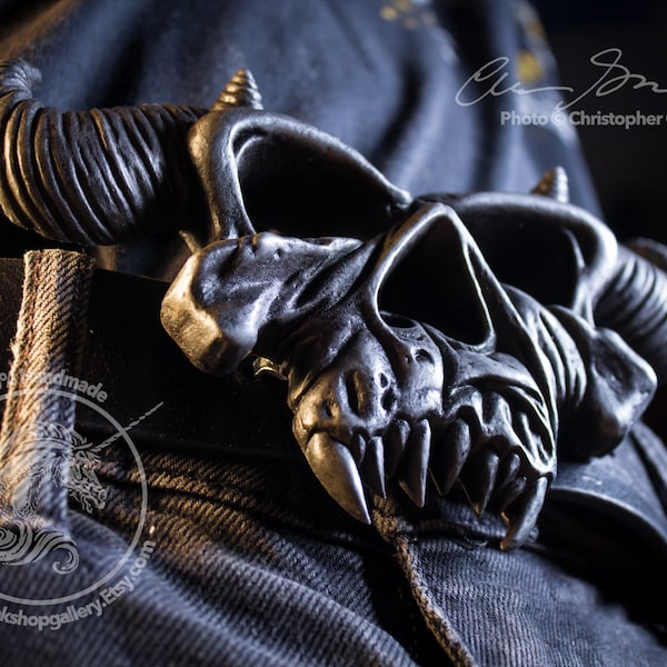Demon Skull - Etsy