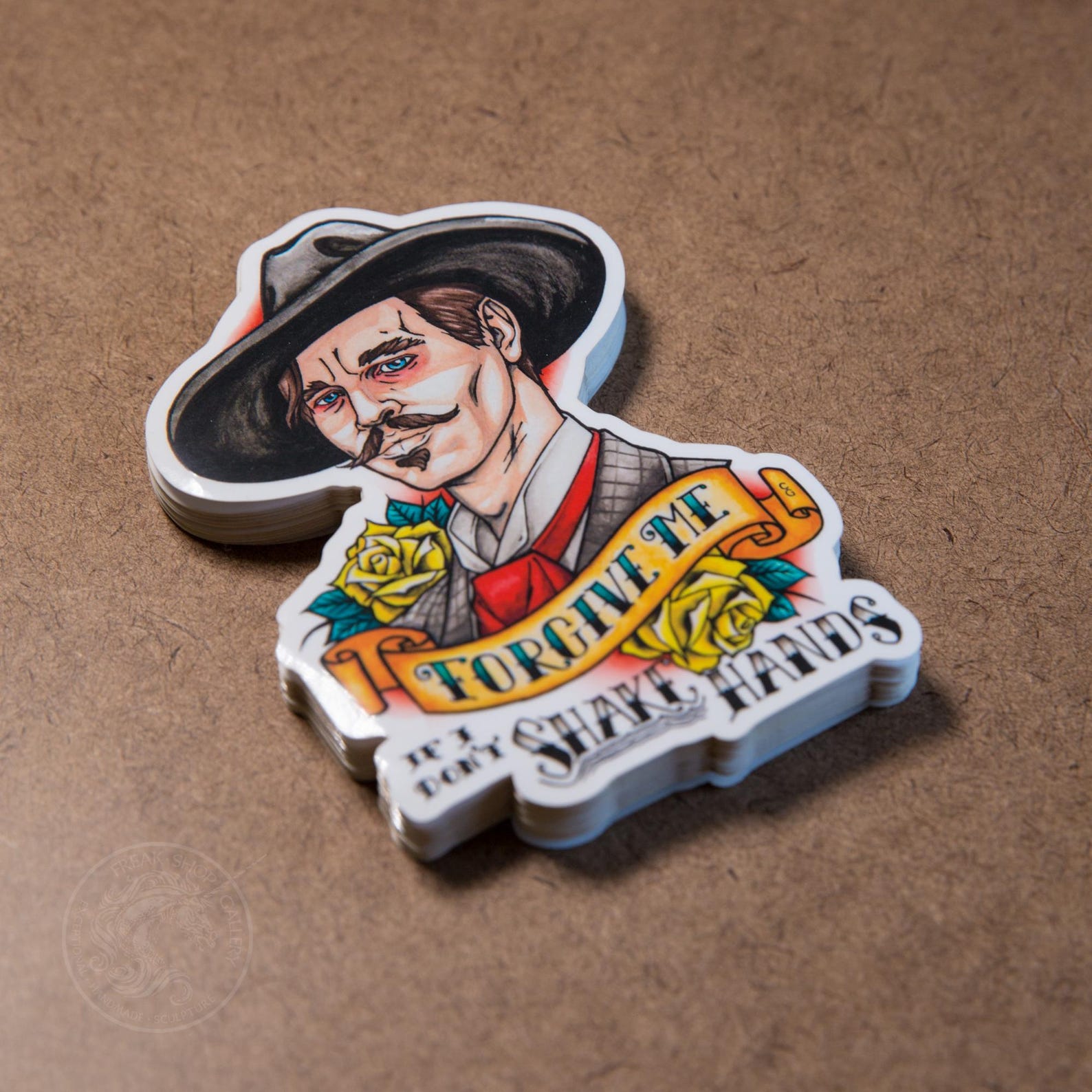 DOC HOLLIDAY - Vinyl Sticker - Etsy