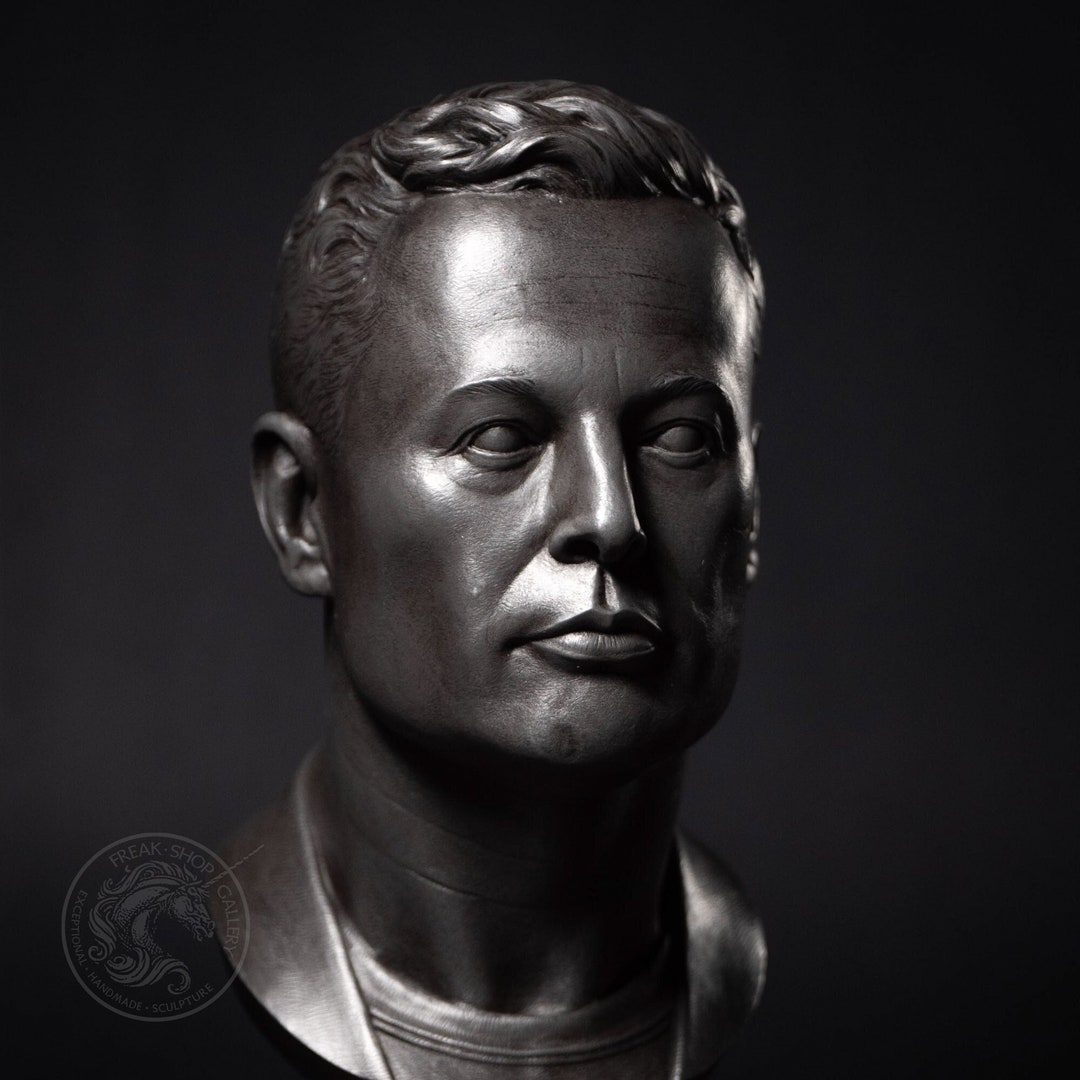 Iron Elon Musk Bust 1/2 Scale Limited Run - Etsy
