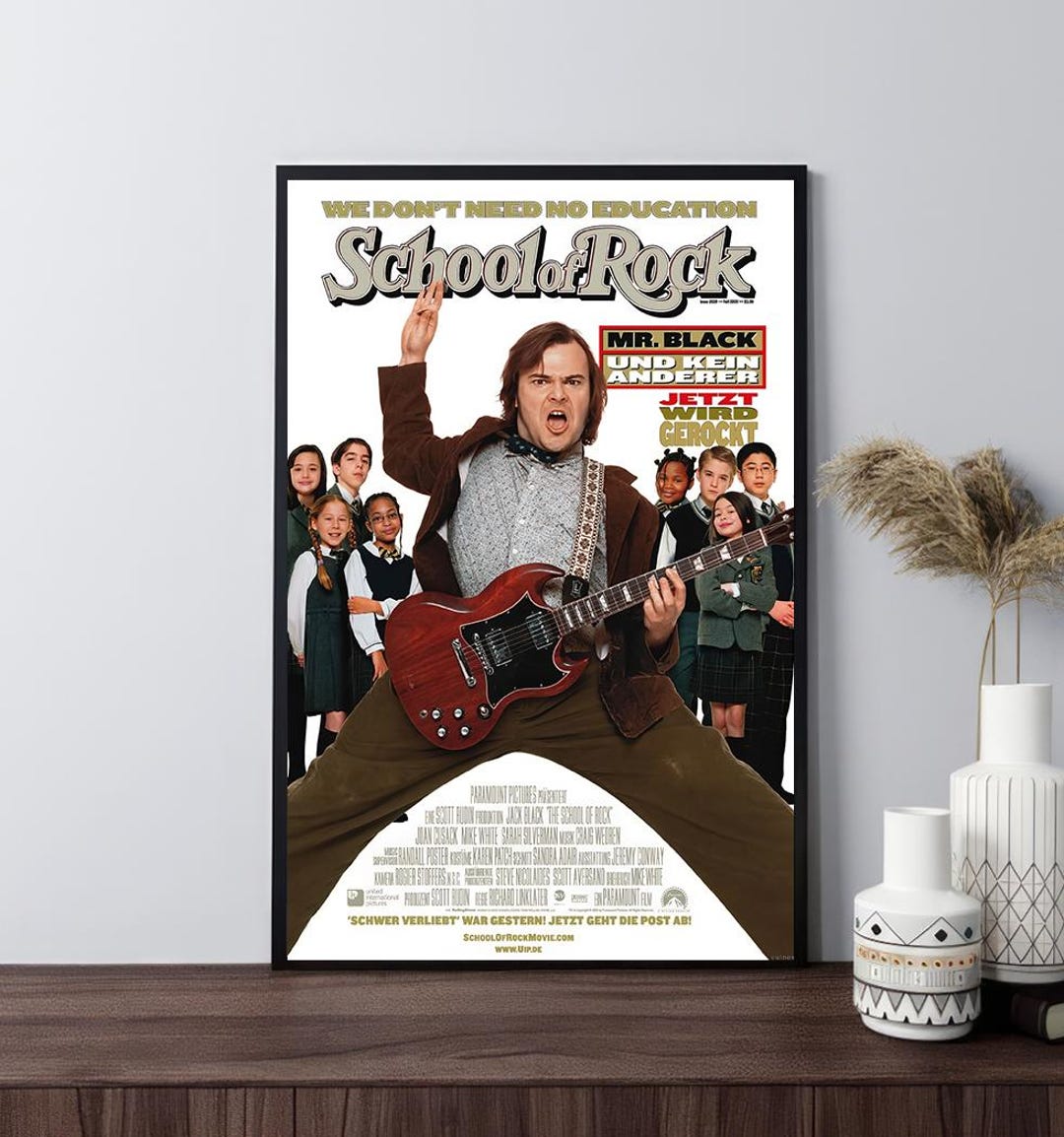 School of Rock Movie Posters,retro Movie Posters,canvas Printing，wall ...