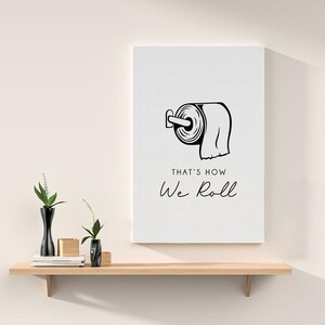 Toilet Paper Label,toilet Poster,funny Bathroom Decor, Restroom Art ...