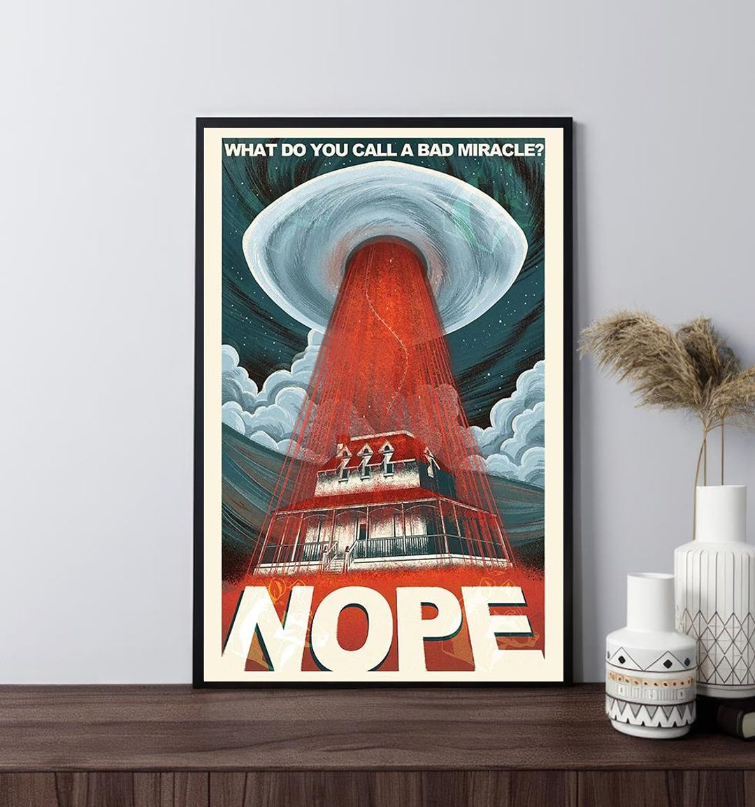 Nope Movie Poster,canvas Printing,retro Style,wall Art,room Decoration ...