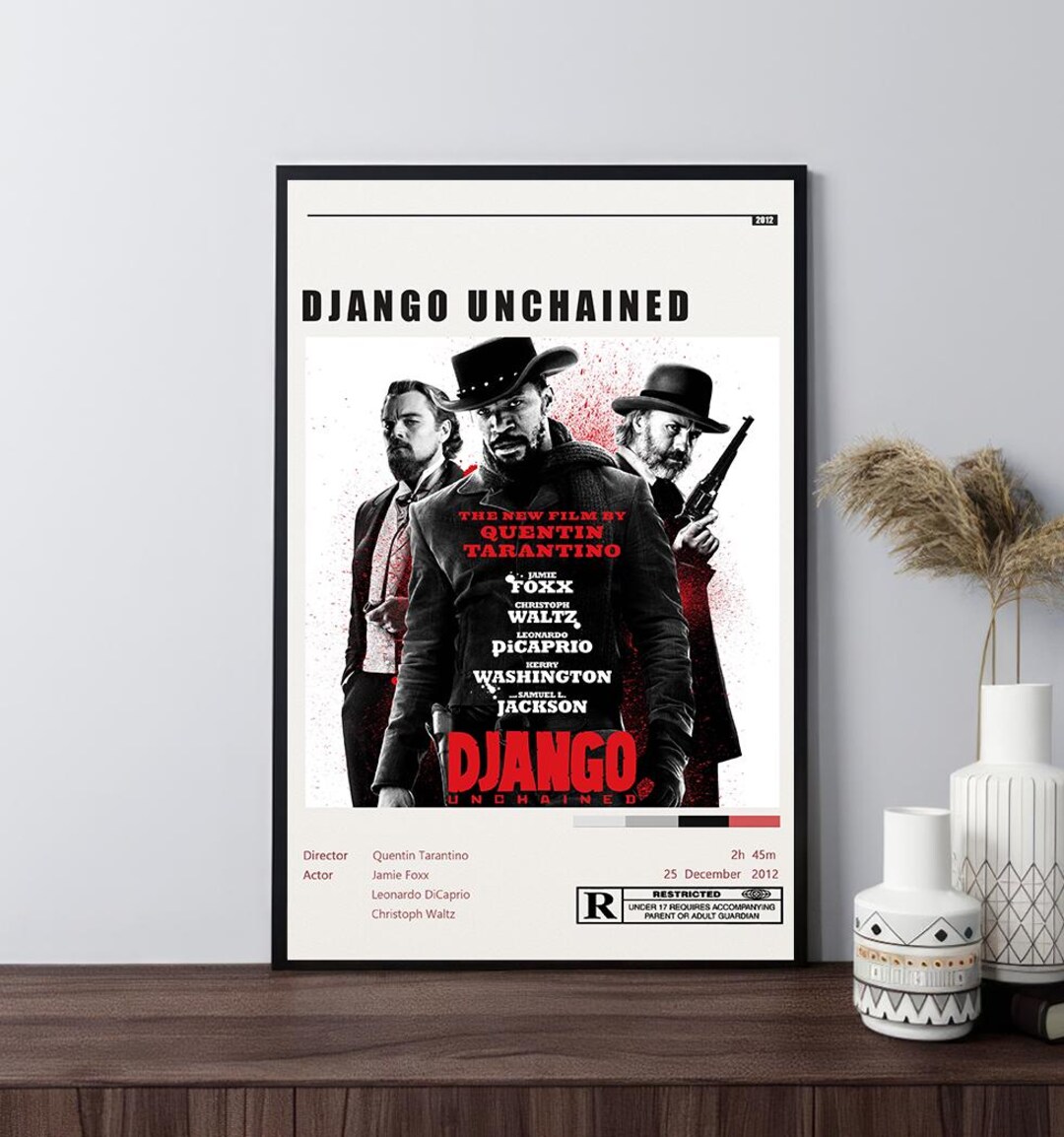 Django Unchained Movie Posters,retro Movie Posters,canvas Printing，wall Art, Room Decoration ...