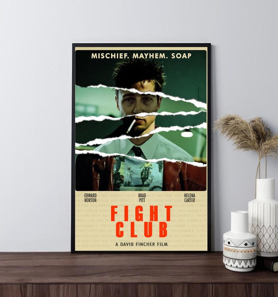 Fight Club Movie Posters,canvas Printing，wall Art, Room Decoration，home ...