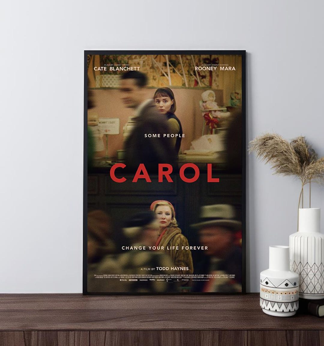 Carol (2015) Movie Poster,canvas Printing，wall Art, Room Decoration ...