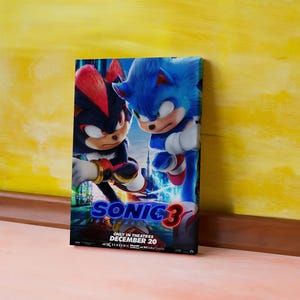 Sonic the Hedgehog 3 Movie Poster,film Poster，canvas Poster，wall Art ...