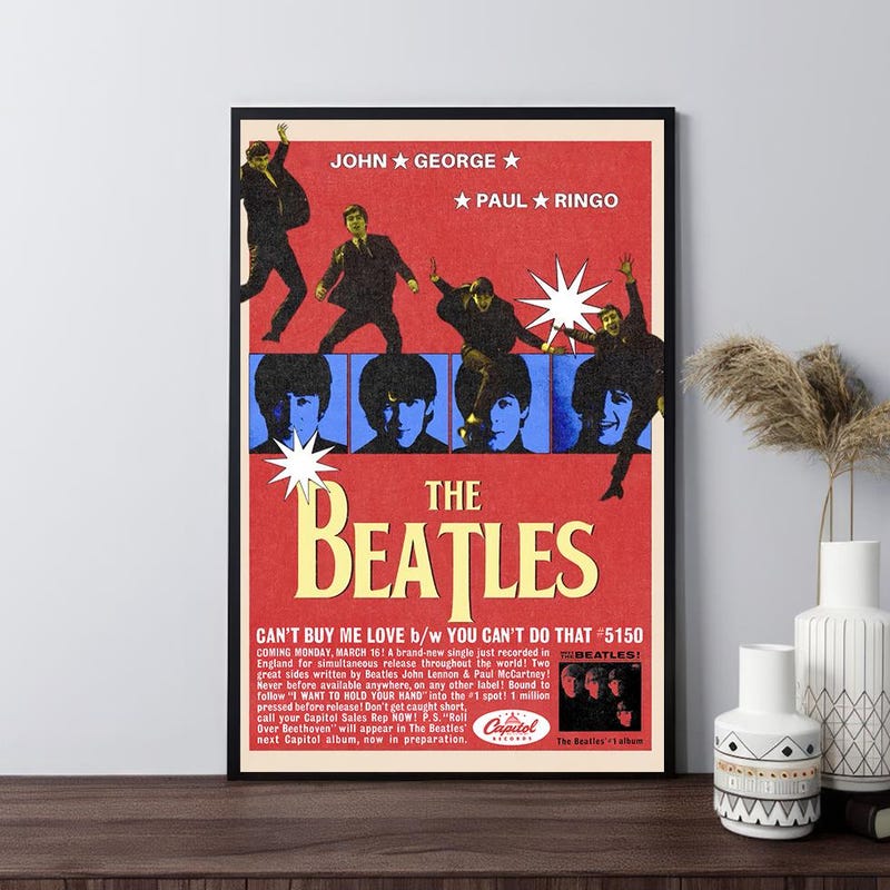 The Beatles Poster - Etsy