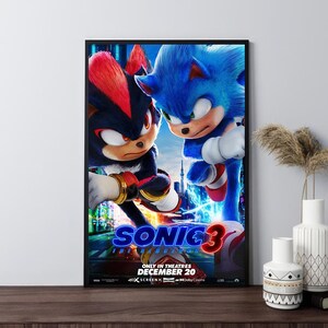 Sonic the Hedgehog 3 Movie Poster,film Poster，canvas Poster，wall Art ...