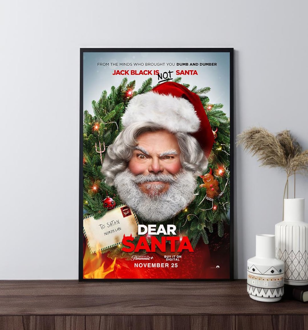 Dear Santa Christmas Movie Poster,film Poster，canvas Poster，wall Art ...