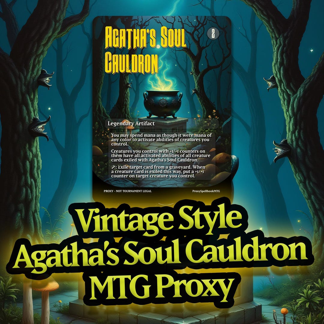 MTG Agatha's Soul Cauldron | Vintage Style Proxy | Premium MTG Proxy ...