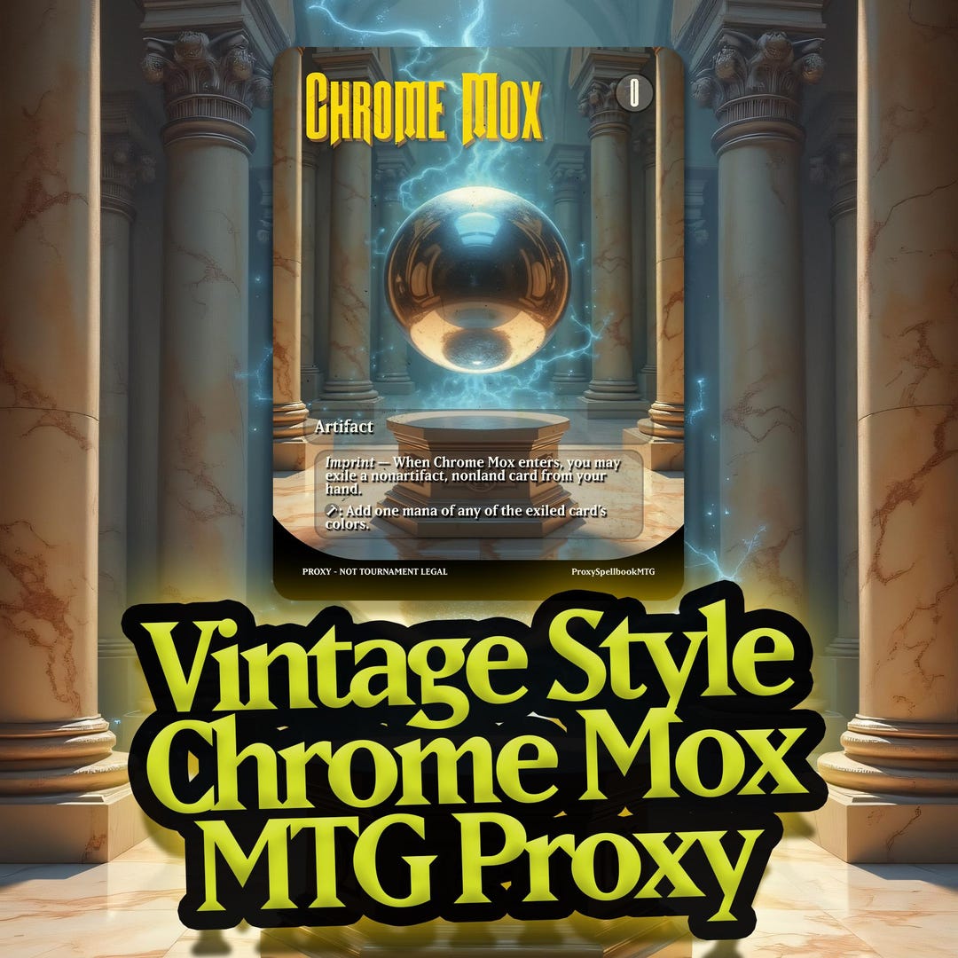 MTG Chrome Mox | Vintage Style Proxy | Premium MTG Proxy Card | MTG Proxies Commander Deck Edh ...