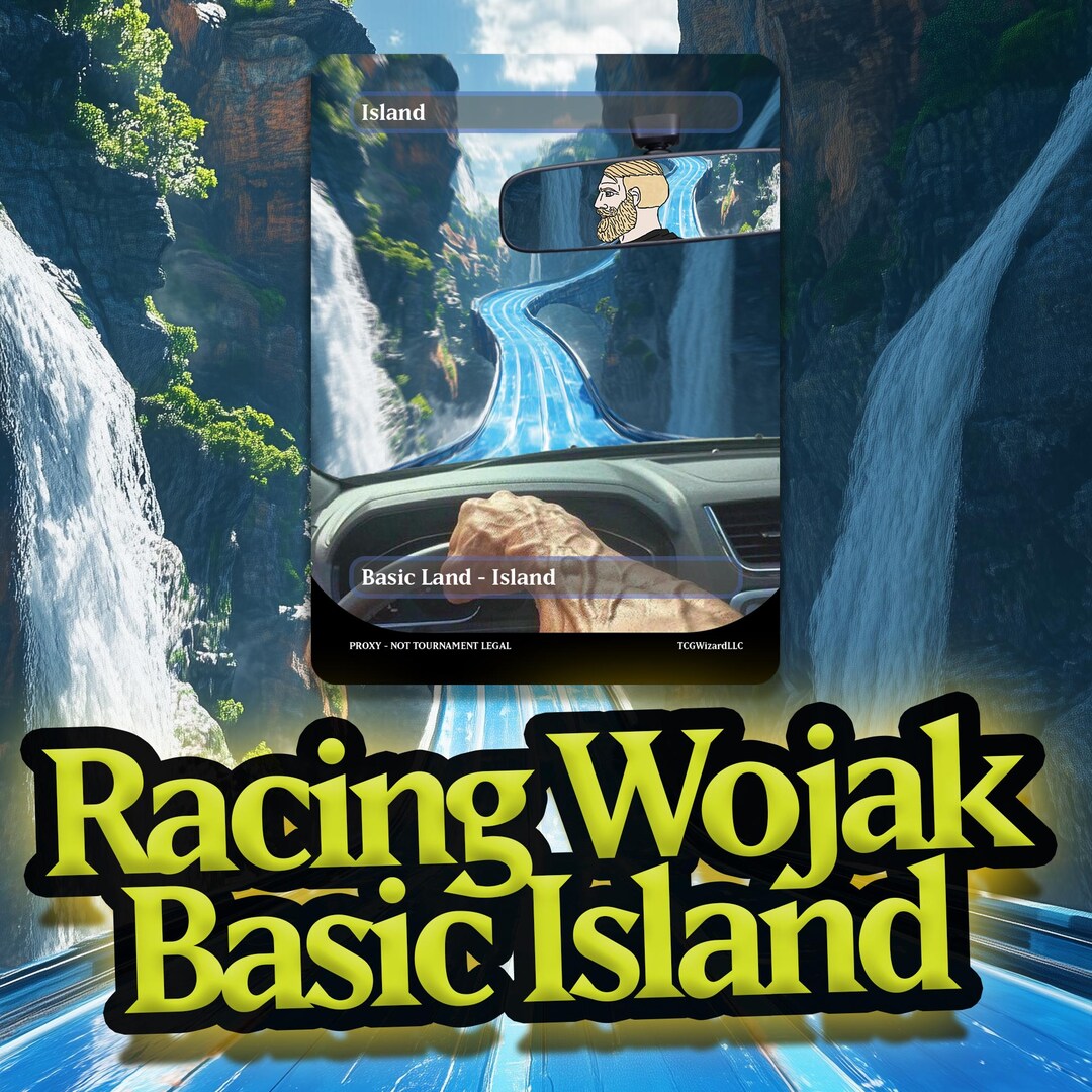 1x Proxy TCG Racing Drift Meme Wojak Basic Island | Wojak Meme Basic ...