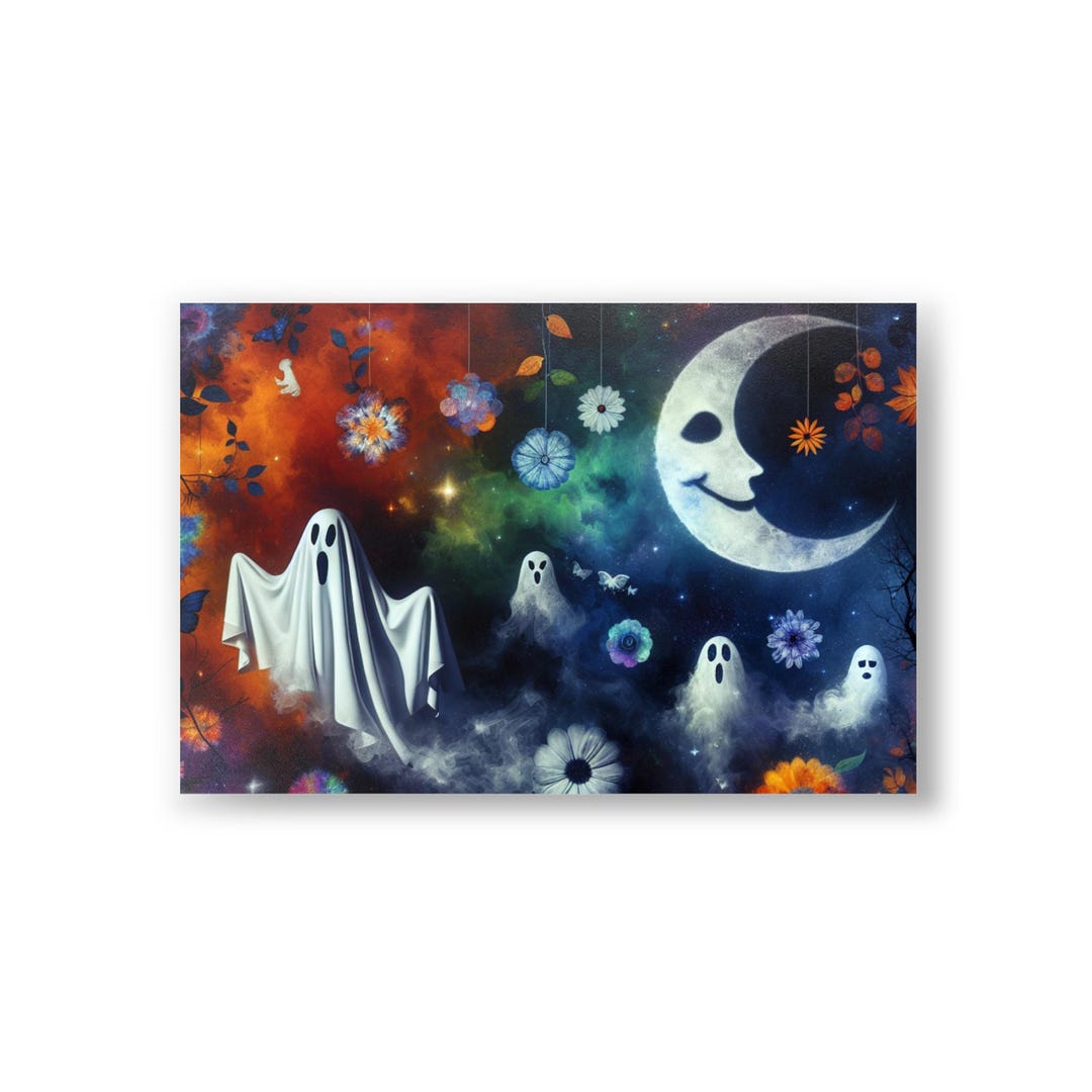 Groovy Ghosts Postcards (10pcs) - Etsy
