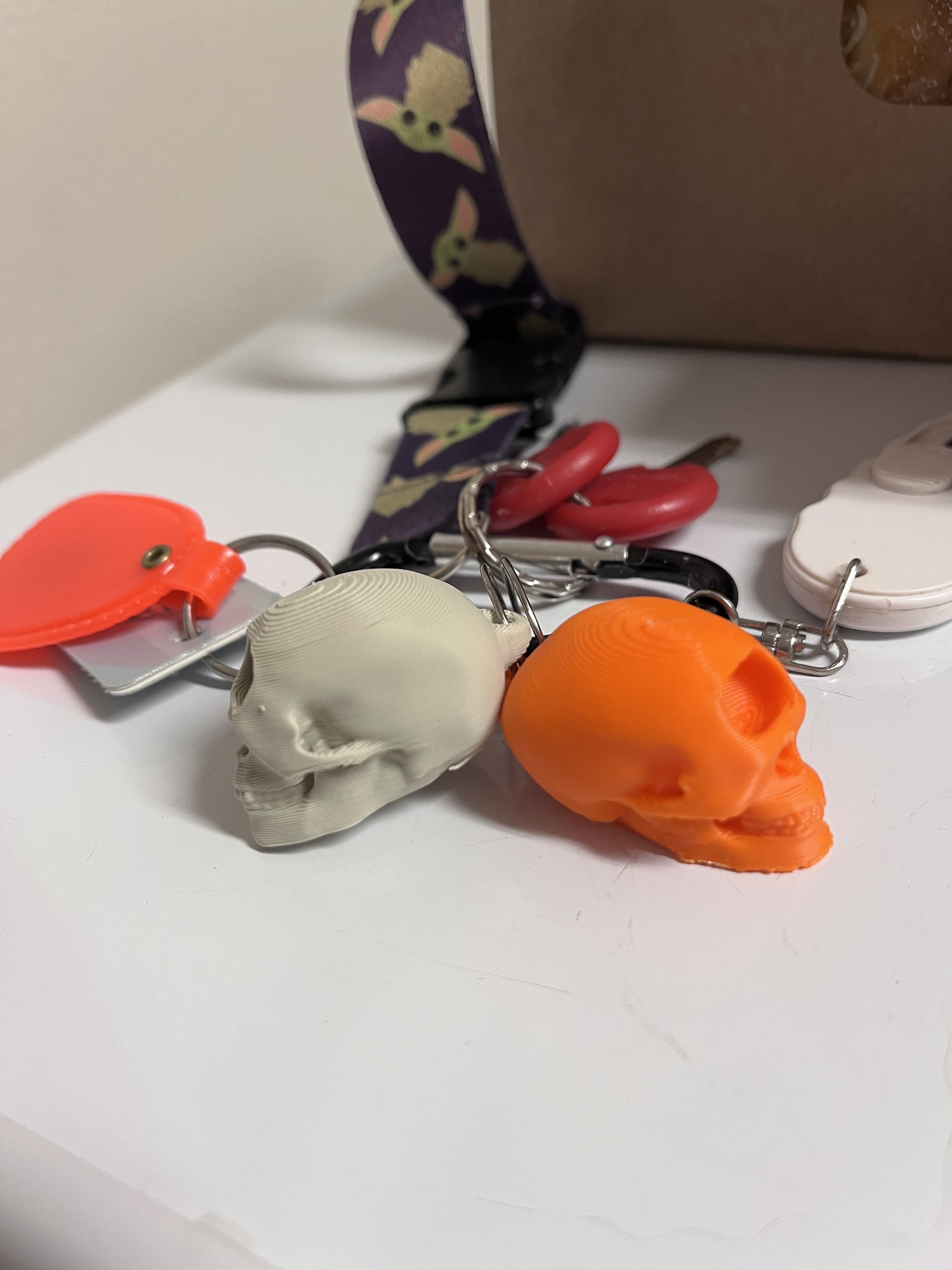 Cyclops Skull Keychain: A 3D Printed Mythical Miniature - Etsy