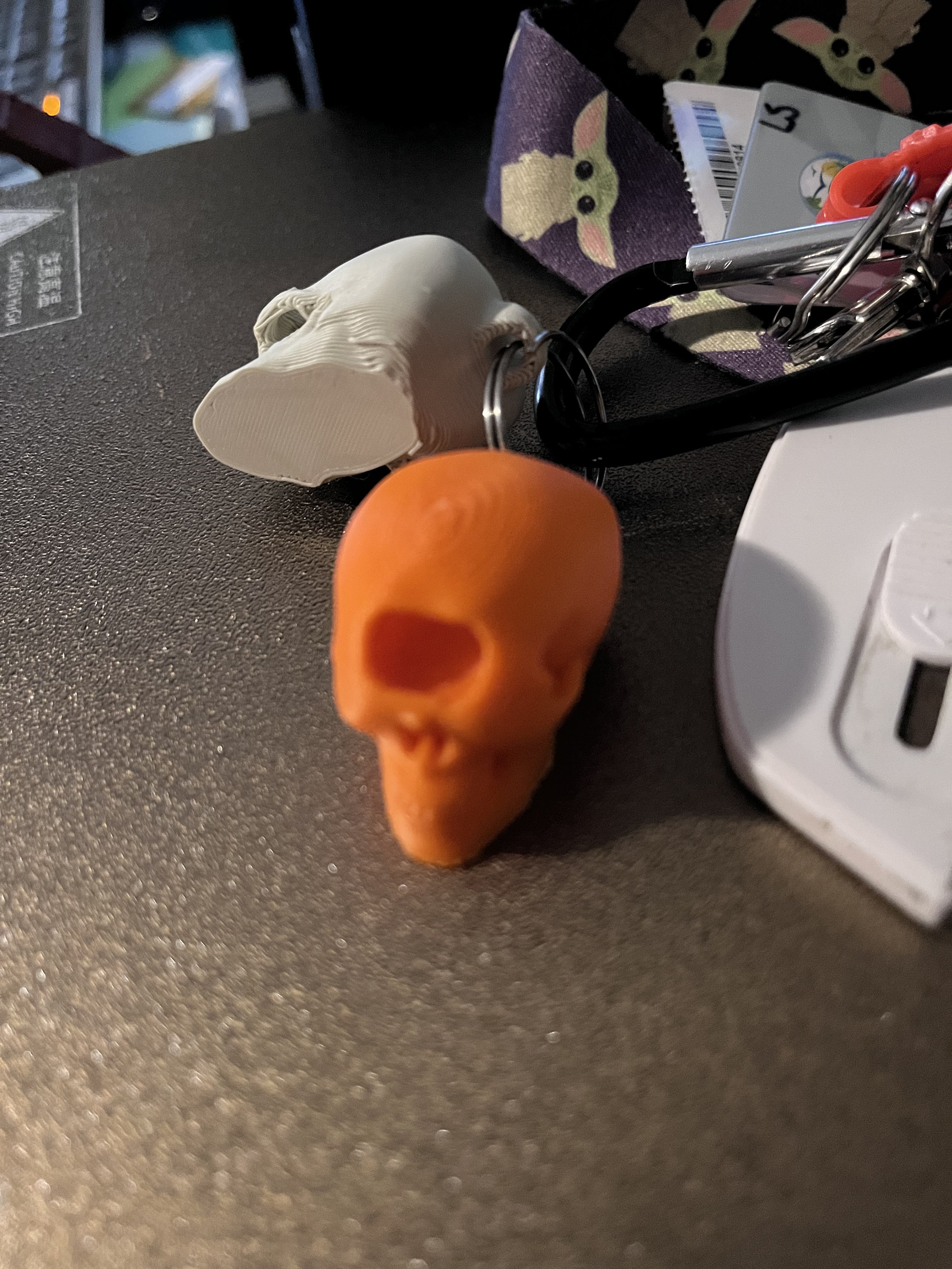 Cyclops Skull Keychain: A 3D Printed Mythical Miniature - Etsy