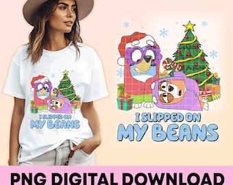 Bluey Bingo Christmas Png Bluey Janet and Rita Png I Slipped on My ...
