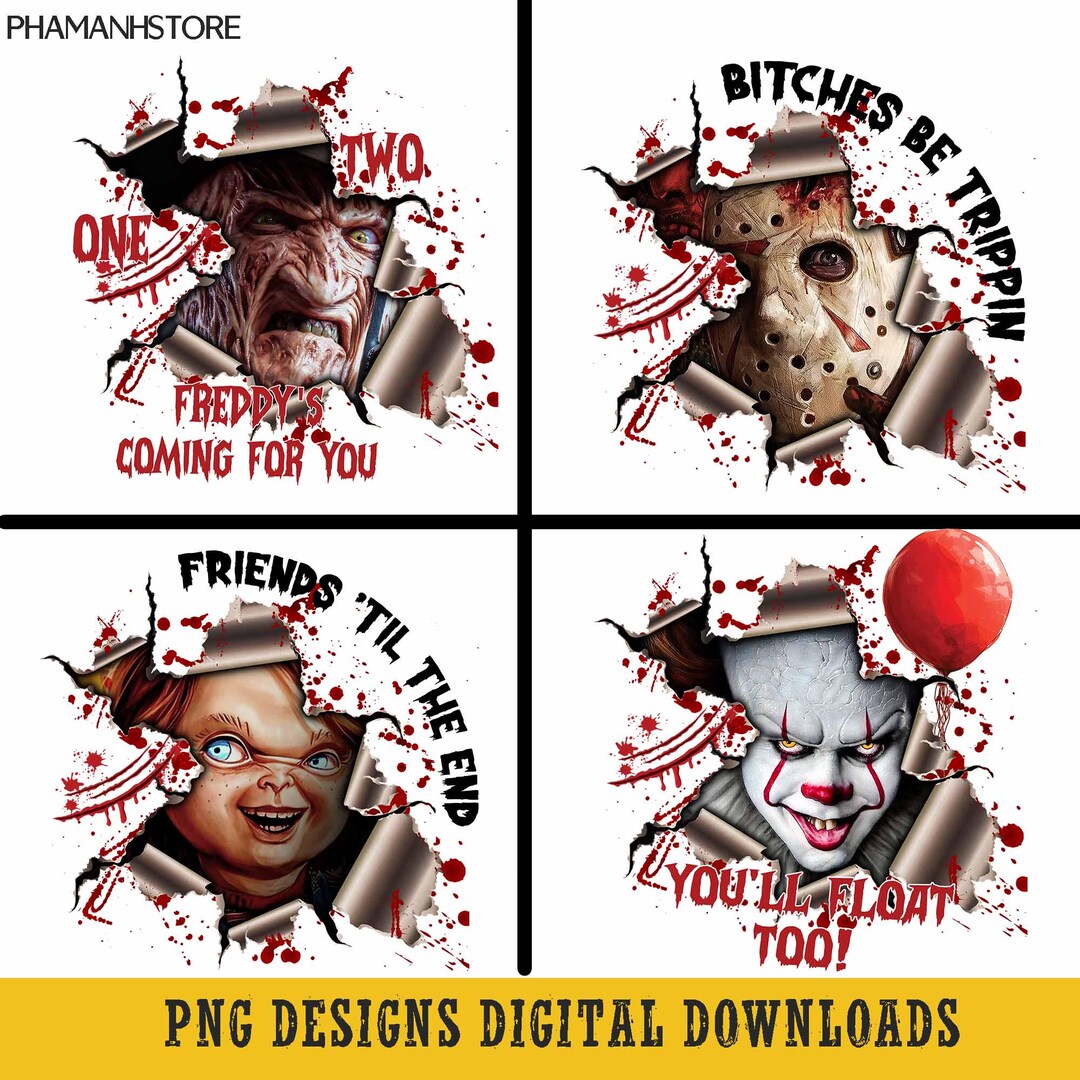 Halloween Horror Characters Png, Friends Horror Characters Png, Jason ...