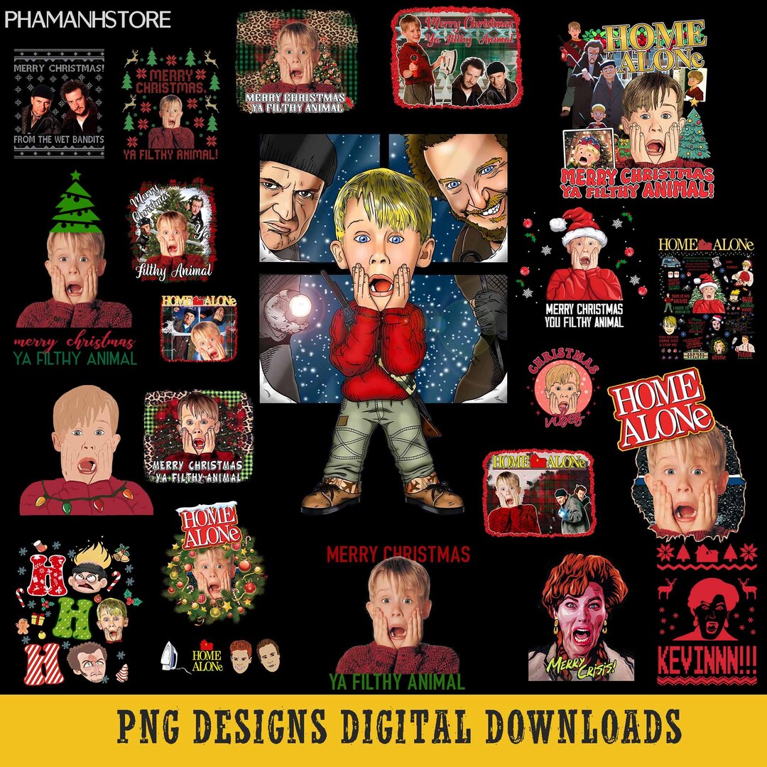 45 Home Alone PNG Bundle, Home Alone Christmas Png, Home Alone Png ...