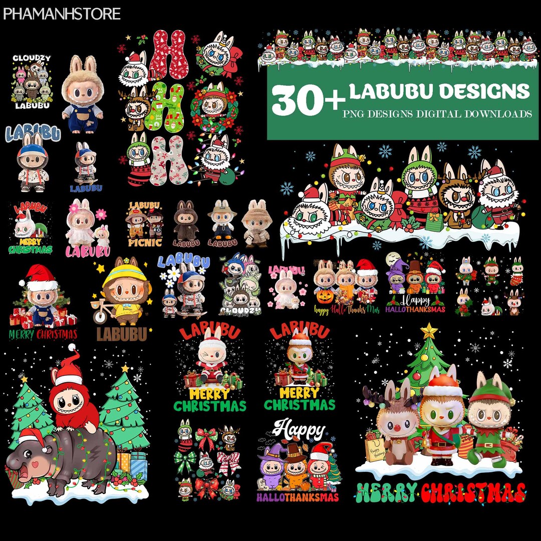 Bundle Design Labubu Png, 30 Funny Labubu Png, Cute Labubu Png, Labubu ...