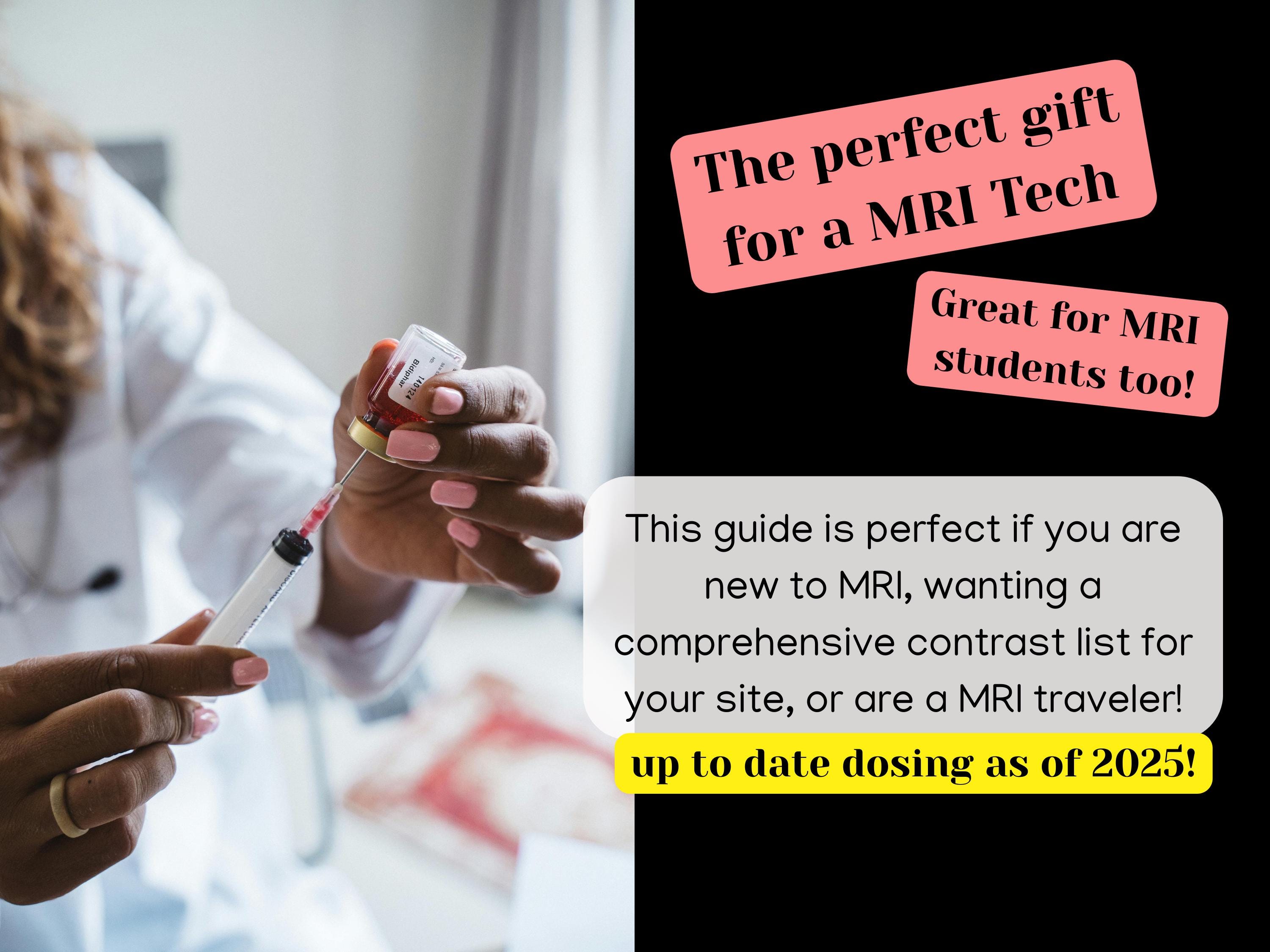 MRI Contrast Dosing Chart: Radiology Cheat Sheet (digital Download) - Etsy