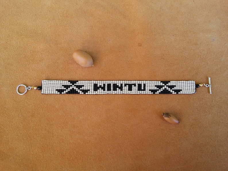 WINTU. Wintu tribe.Native.Beaded bracelet. Loom work. | Etsy