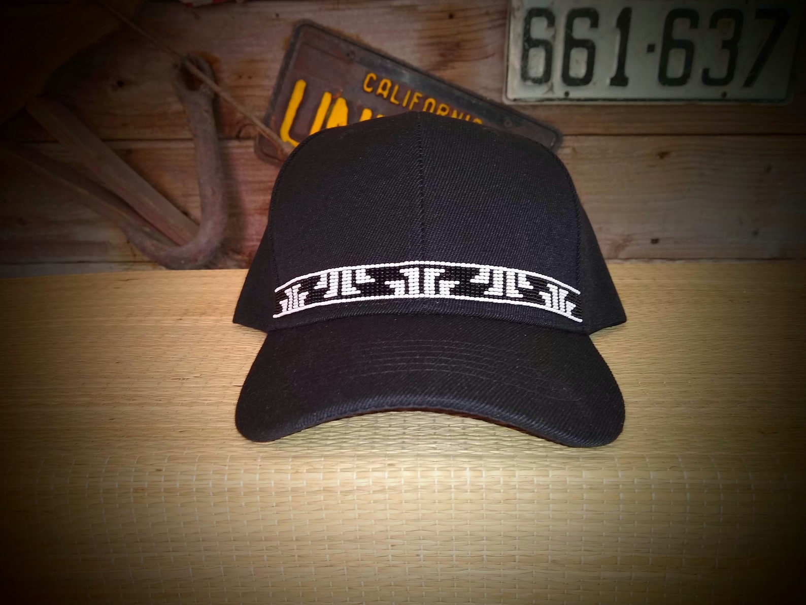 Native Beaded Baseball Cap. Flat Bill. Frog Foot. Basket Weave | Etsy