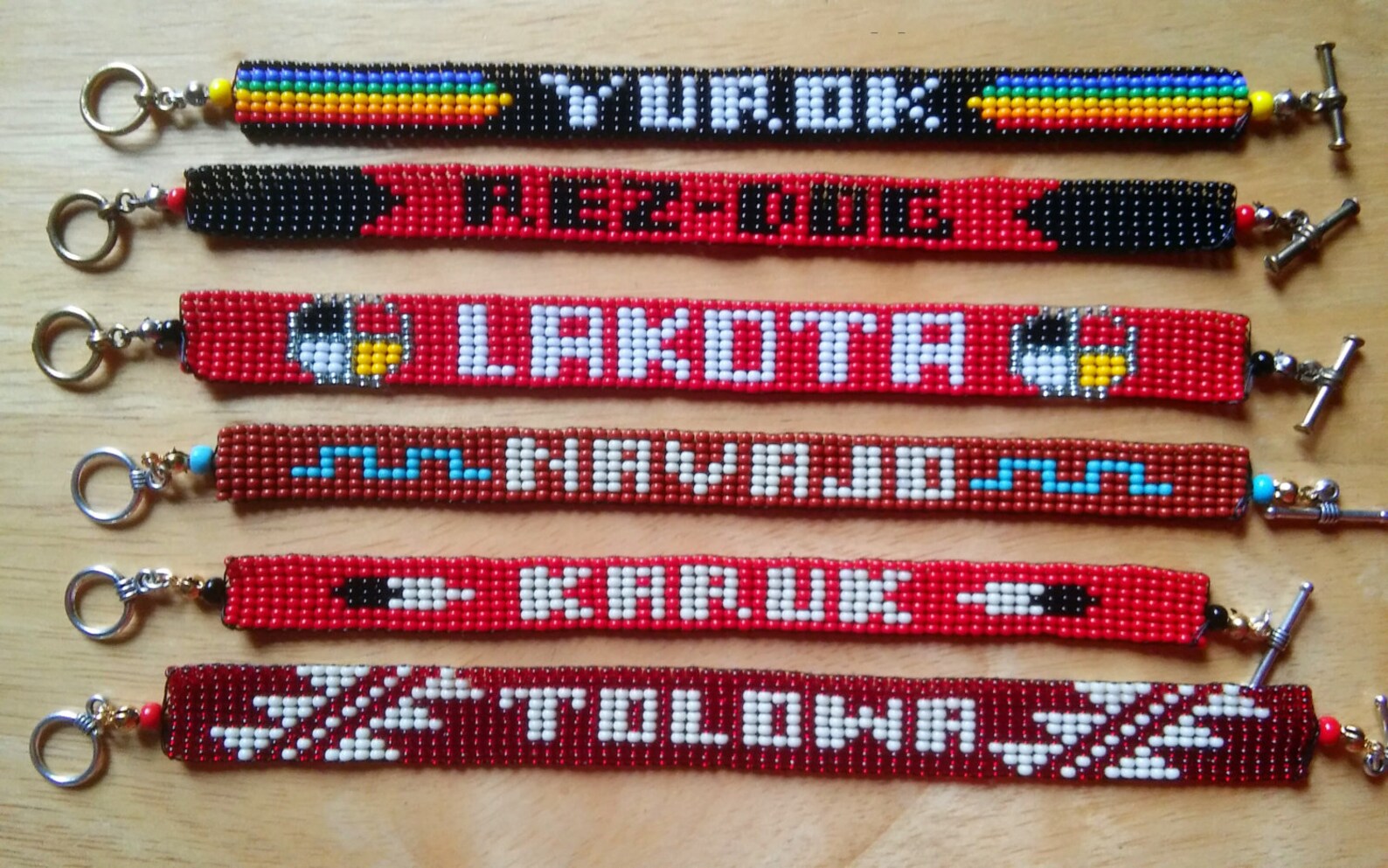 Loom Beaded Bracelet. Apache. Cherokee. Arapaho. Cree, Haida. Maidu ...