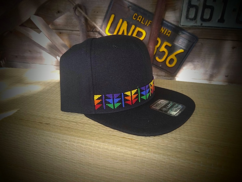 Native Beaded Baseball Cap. Hat. up River. Down River. Basket - Etsy