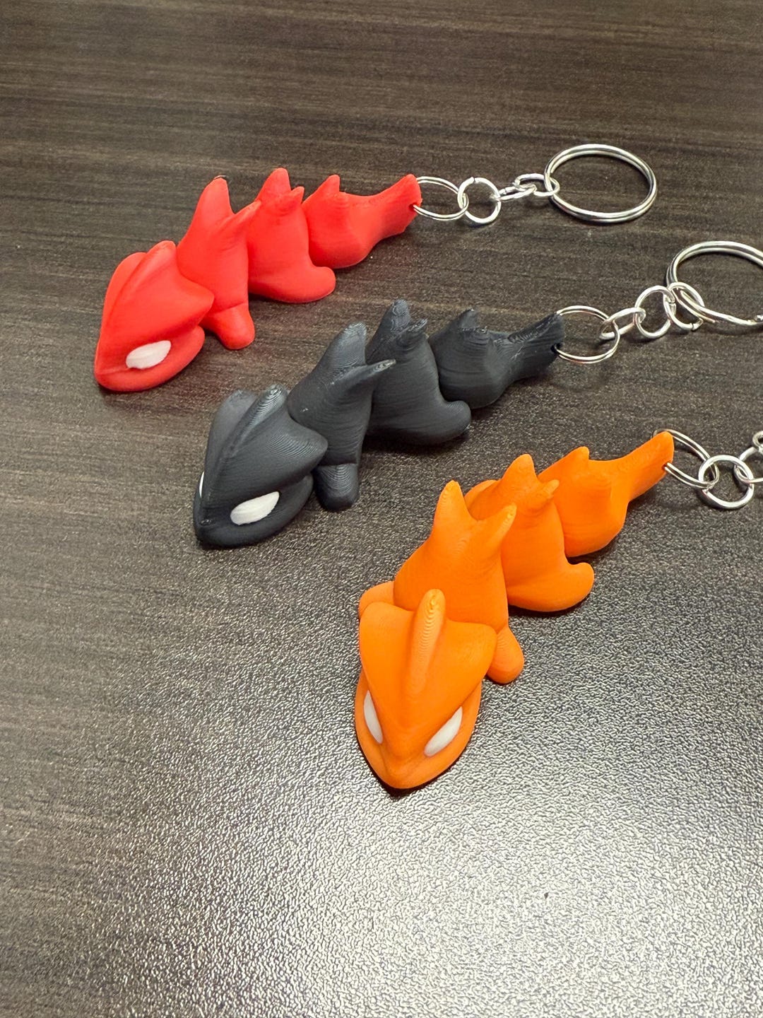 3D Printed Mini Dragon Keychain: Fantasy Bag Charm, Dnd Gift - Etsy