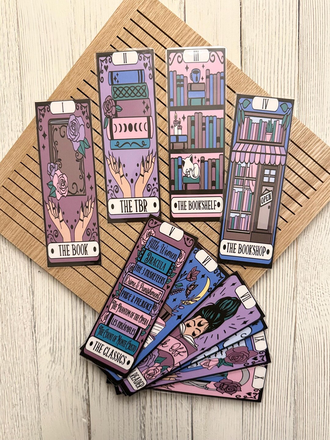 Tarot Card Reader Bookmark: Laminated Book Lover Gift - Etsy