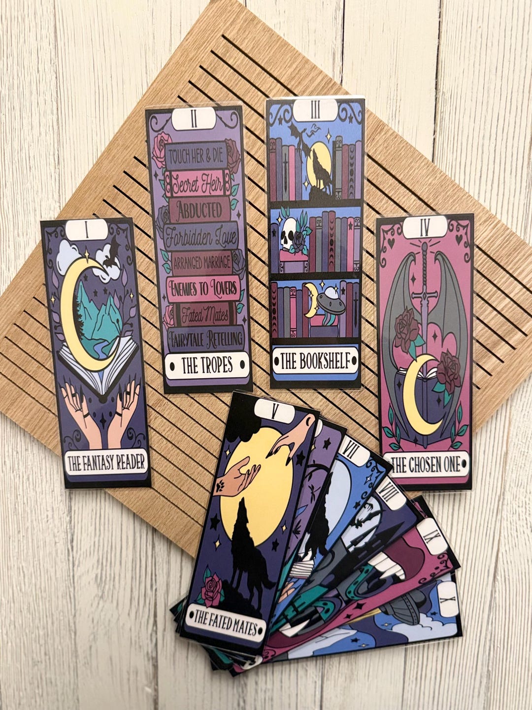 Fantasy Tarot Card Bookmark: Romantasy Book Lover Gift - Etsy
