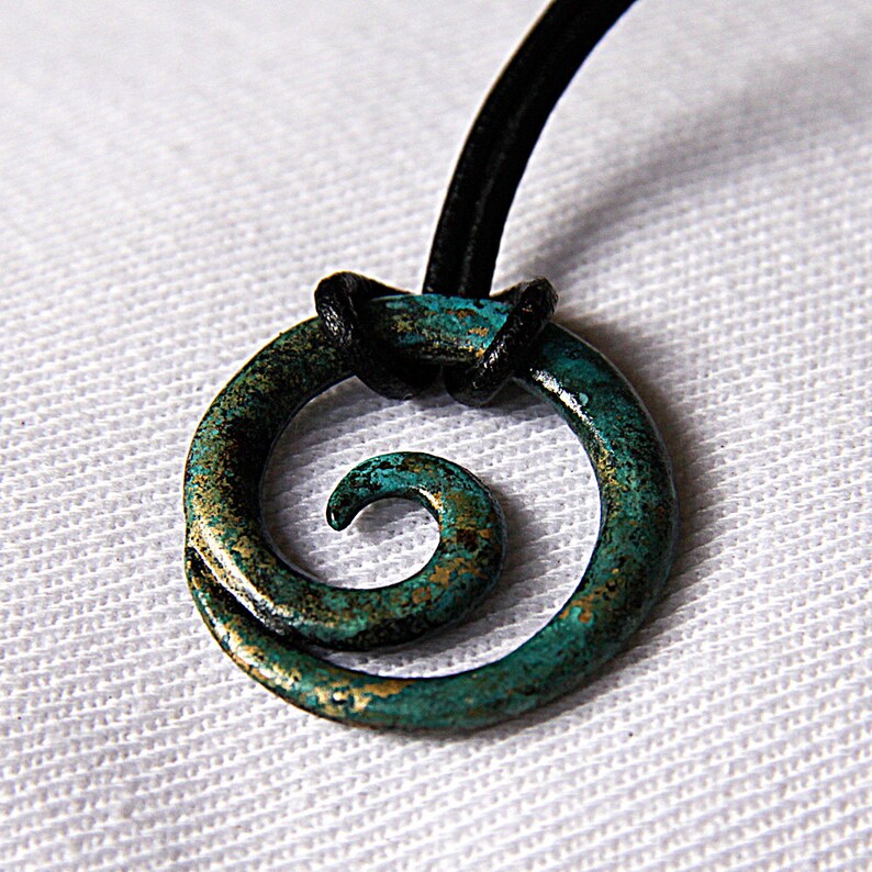 Constant Motion Bronze Pendant in Caribbean Coral - Etsy