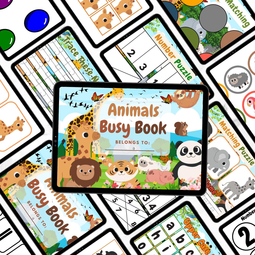Kids Activity Book Bundle: 6 Themes, 60+ Pages (editable, PLR/MRR ...