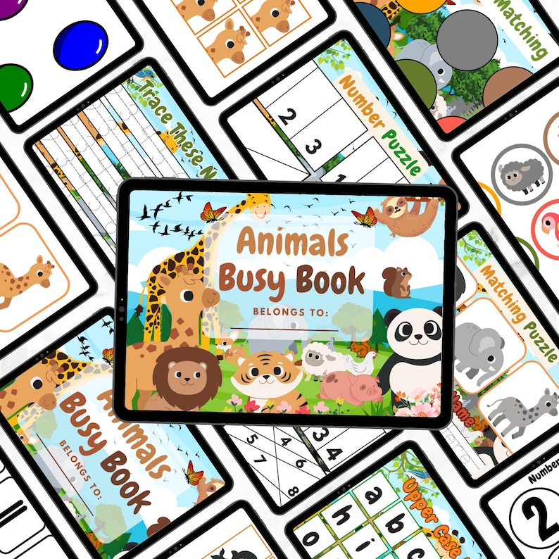 Kids Activity Book Bundle: 6 Themes, 60+ Pages (editable, PLR/MRR ...