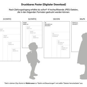 German Alphabet: Printable Poster for Children digital Download. Early ...