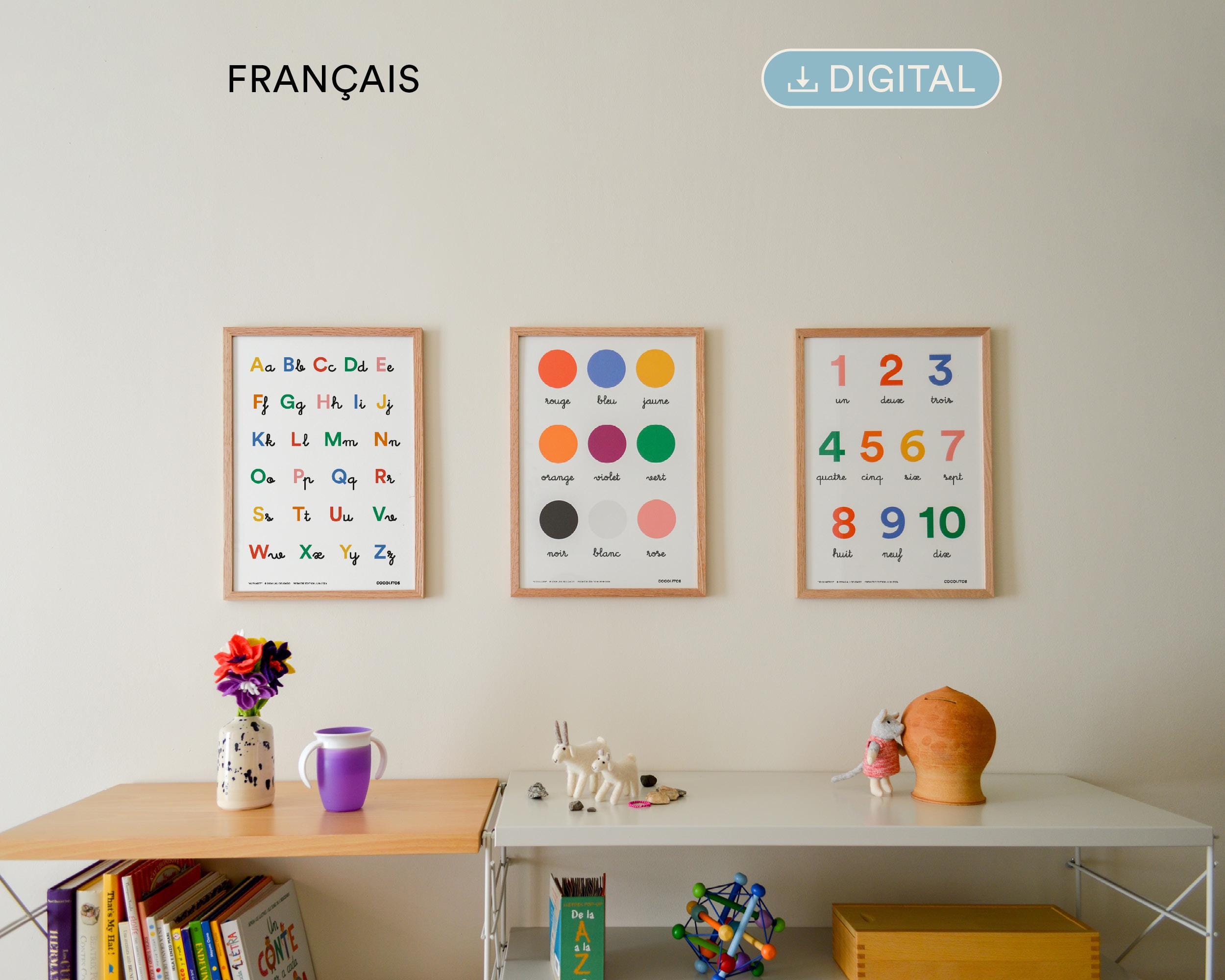 French Educational Posters: 3 Printable Montessori Charts for Children ...