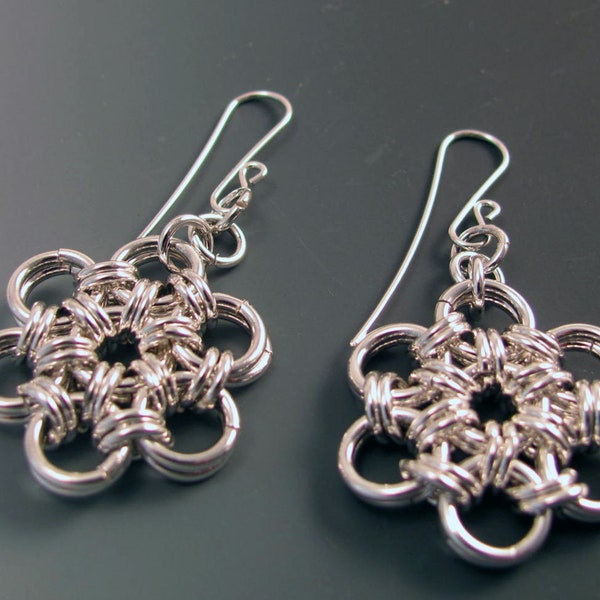 Chain Mail Earrings - Etsy