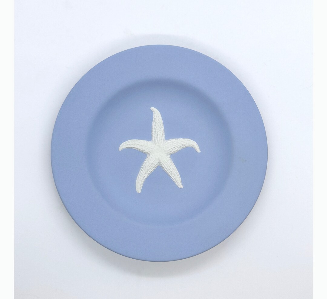 Vintage Wedgwood Jasperware Starfish Plate Trinket Dish Blue - Etsy