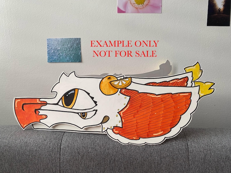 Paper Dragon Puppet Commissions Deca - Etsy