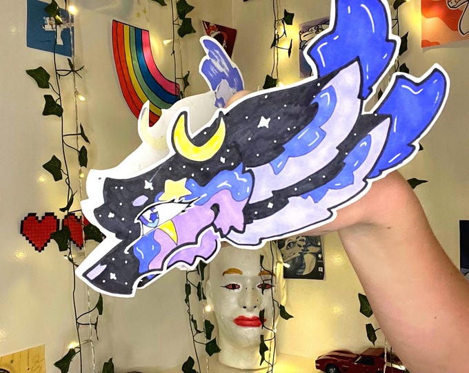 Mini Paper Dragon Puppet Commissions! || Deca - Etsy