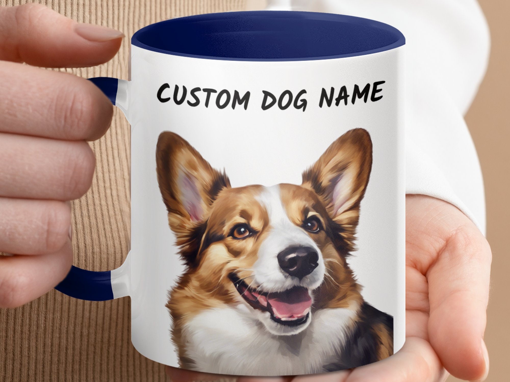 Personalized Corgi Dog Mug, Custom Name Corgi Mug, Unique Corgi Lover ...