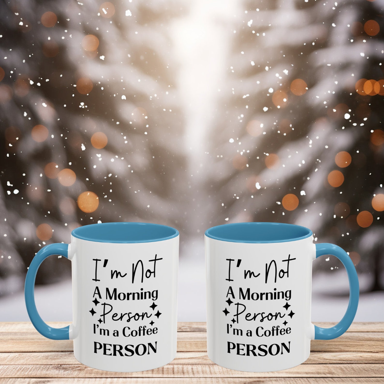 I'm Not a Morning Person I'm a Coffee Person Mug, Funny Coffee Lover ...