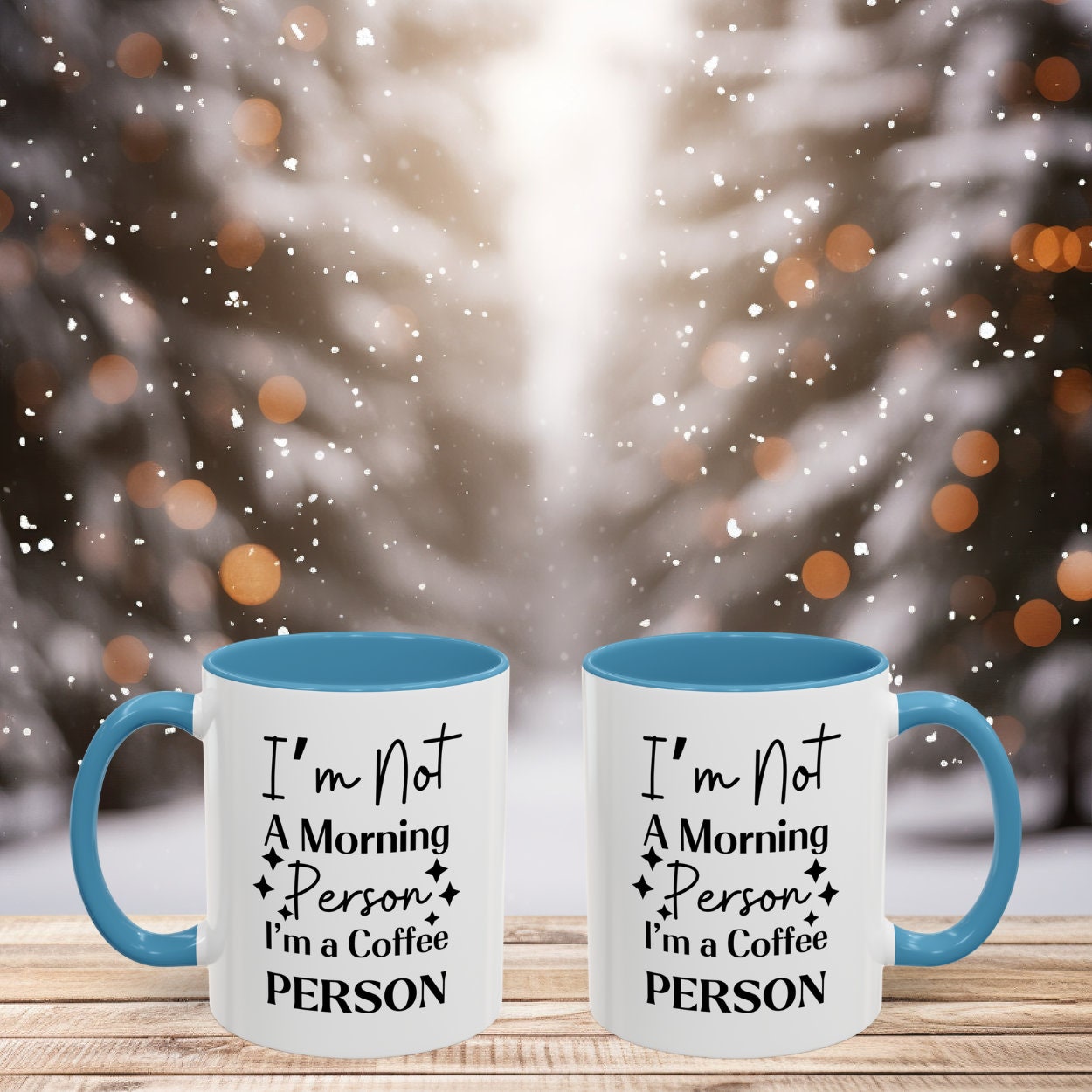 I'm Not a Morning Person I'm a Coffee Person Mug, Funny Coffee Lover ...