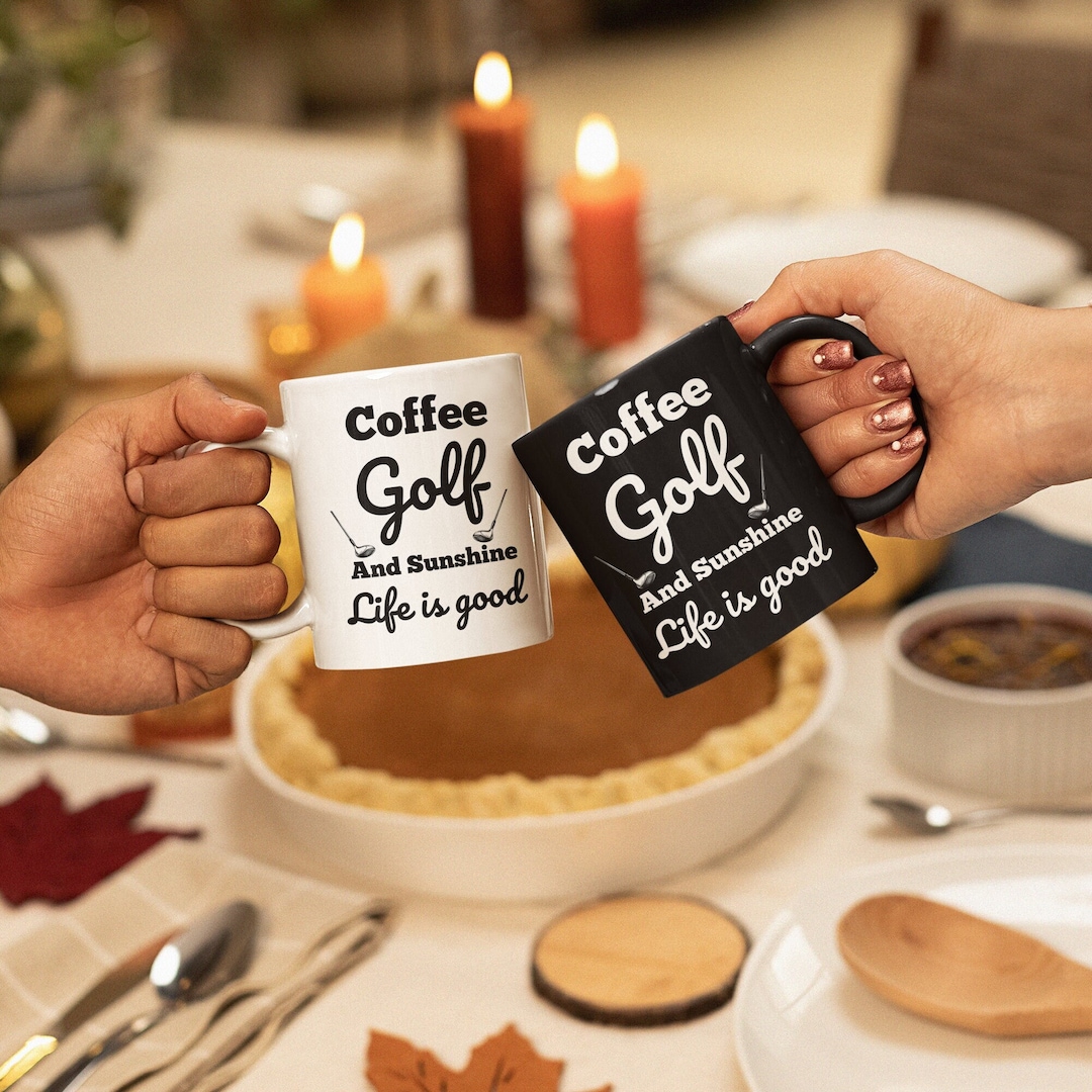 Golf Coffee Mug Funny Golf Lover Gift Golf Themed Ceramic Coffee Mug ...