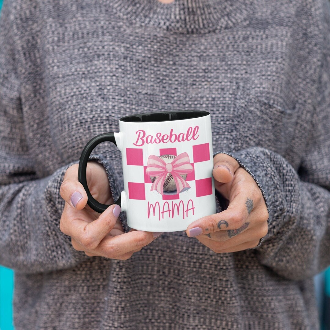 Baseball Mama Mug, Cute Coffee Cup for Moms Who Love Baseball, Perfect ...