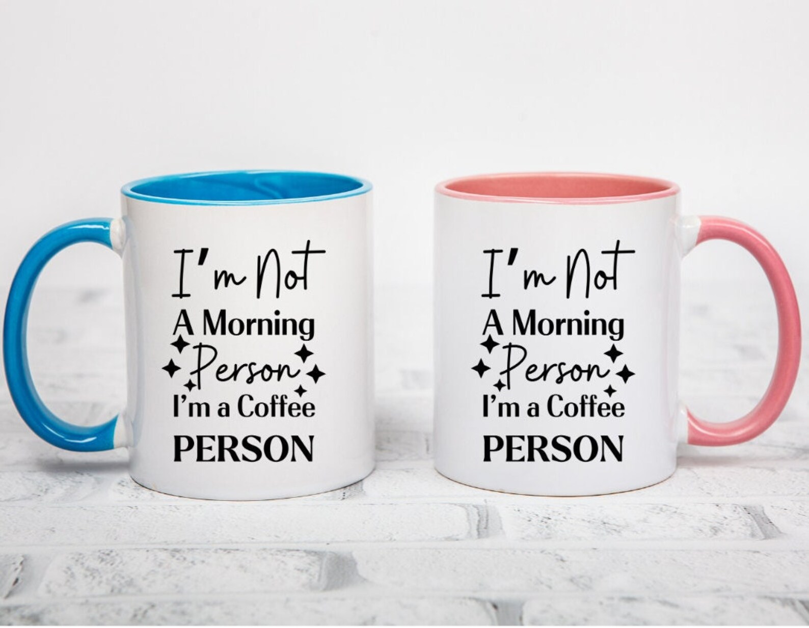 I'm Not a Morning Person I'm a Coffee Person Mug, Funny Coffee Lover ...