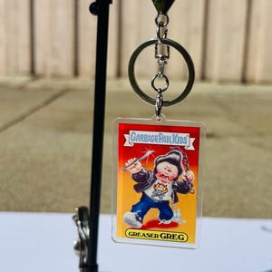 Keychain Garbage Pail Kids “greaser Greg”. - Etsy