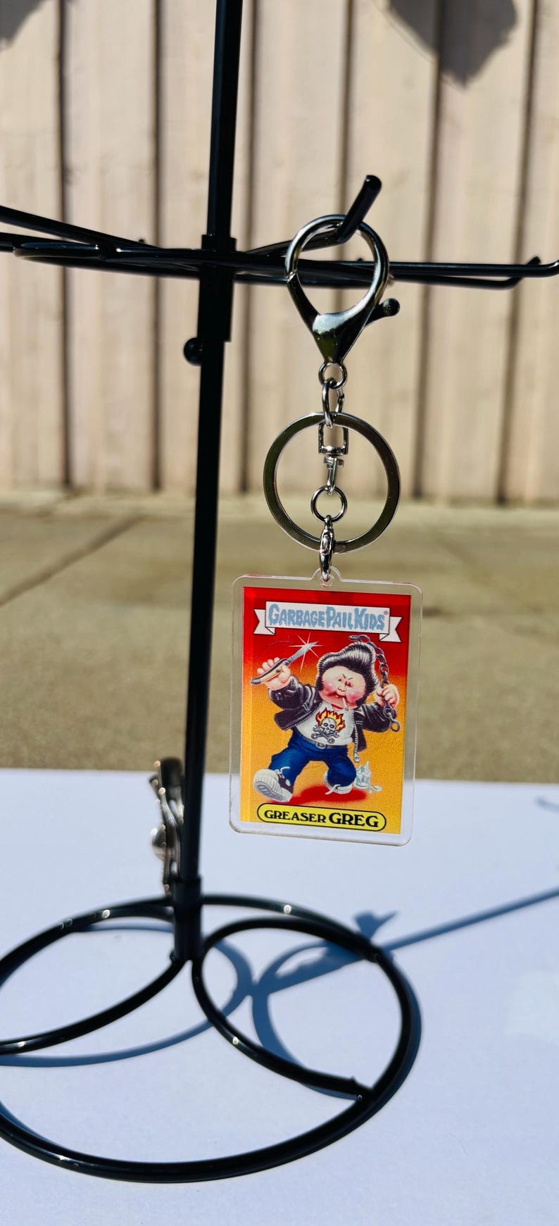 Keychain Garbage Pail Kids “greaser Greg”. - Etsy