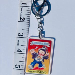 Keychain Garbage Pail Kids “greaser Greg”. - Etsy