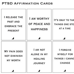 PTSD Affirmation Cards (EN) - Etsy